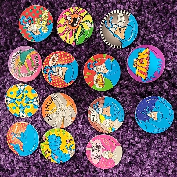 Other | Vintage Pog Bundle The Tick Pokemon Taz Starwars | Poshmark